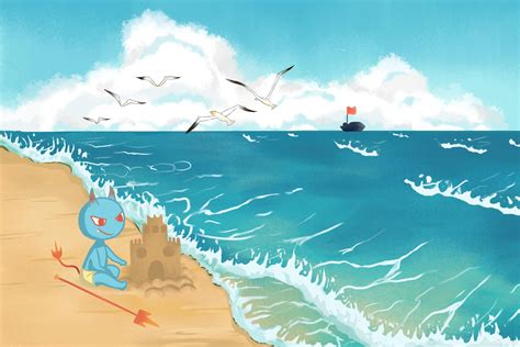 小恶魔风格插画设计作品 设计人才灵活用工 设计dna