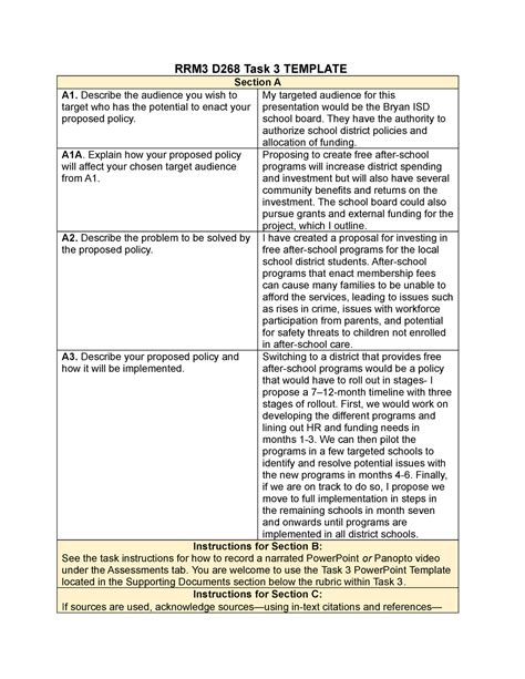 task 3 free after school program proposal rrm3 d268 task 3 template