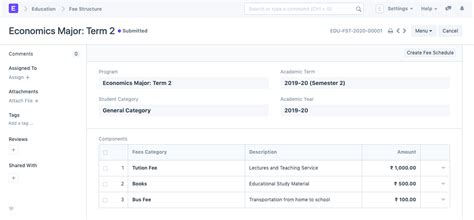 Fee Structure