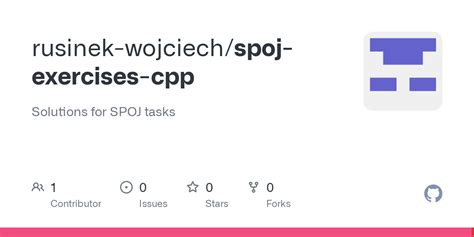 github rusinek wojciech spoj exercises cpp solutions for spoj tasks