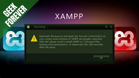 🦋fix uac problem in xampp full installation youtube