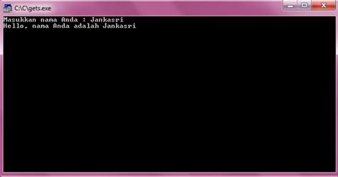 Fungsi Gets Dalam Bahasa C Di Codeblock