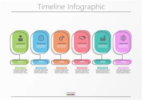 Business Data Visualization Timeline Infographic Icons Designed For