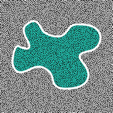Abstract Black Color Turing Pattern Rough Design Bakground Good For