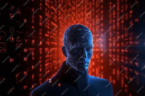 binary code and artificial intelligence concept premium ai generated