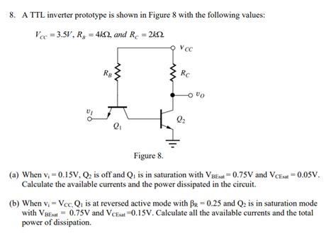 8 A TTL Inverter Prototype Is Shown In Figure 8 With Chegg Com