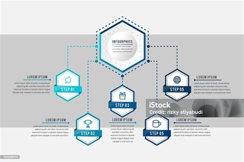 다섯 단계 최소 인포그래픽 템플릿 다이어그램 및 차트 0명에 대한 스톡 벡터 아트 및 기타 이미지 0명 3차원 형태 개념 Istock