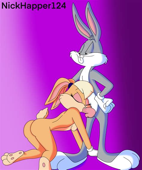 Rule 34 1boy 1girls Ass Blonde Hair Blowjob Blush Breasts Bugs Bunny
