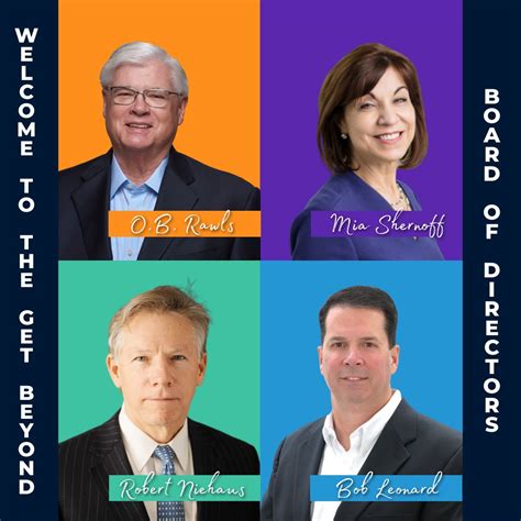 We Are Thrilled That These Four Talented People Have Agreed To Join The