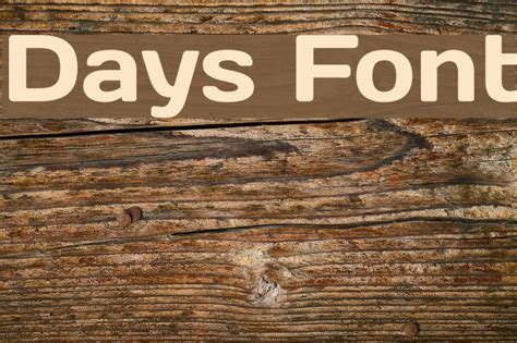 Days Font