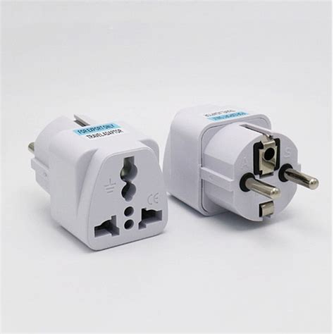 Pc Eu Plug Adapter Ac V A Eu Power Universel Vicedeal