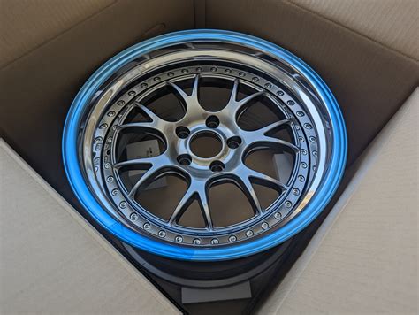 Ssr Ms3 Titan Silver 3 Piece Wheels 5x1143 F 9 19 R 18x1