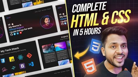 Complete HTML CSS Tutorial Build Deploy Your Portfolio Website YouTube