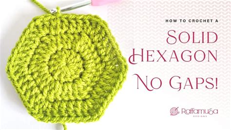How To Crochet A Completely Solid Hexagon Without Gaps