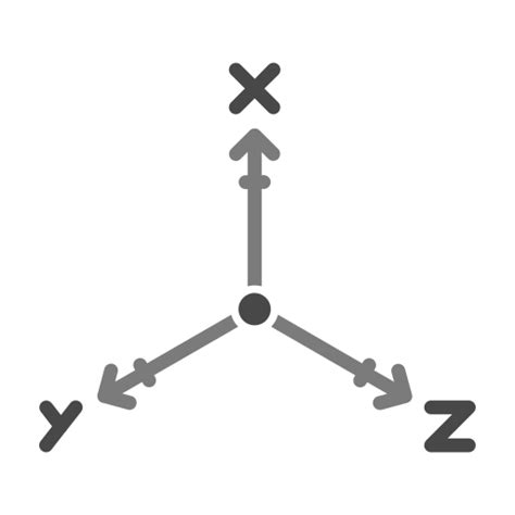 Coordinate Axes Generic Color Fill Icon