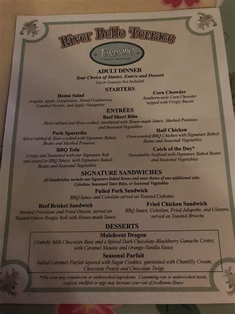 Dining Review River Belle Terrace Fantasmic Dining Package Upgrade