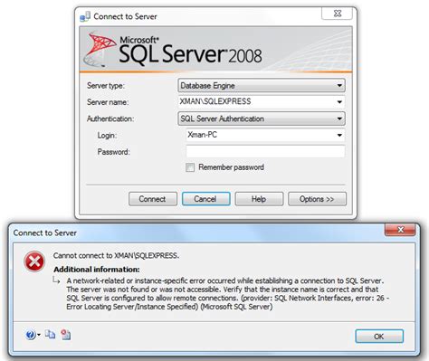 Ssms Connect To Sql Server 2008 Using Microsoft Server Management