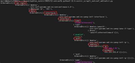 Use Xmltodict In Netconf