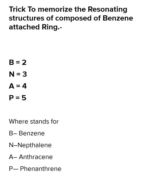 How Many Resonating Structure Does Benzene Napthalene Anthracene