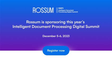 Rossum On Linkedin Idpdigitalsummit Idp Ai Machinelearning Digitaltransformation…