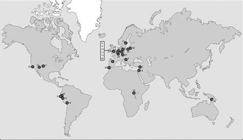 2 Locations Of Skeletal Assemblages Included In The Present Volume