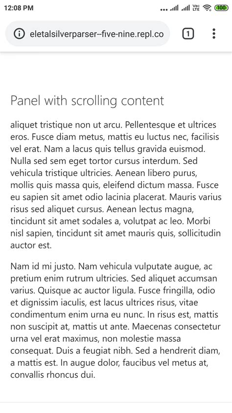 Panel Footer Bottom Is Cut On Chrome Browser In Android · Issue 6182