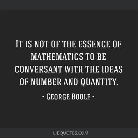 It Is Not Of The Essence Of Mathematics To Be Conversant