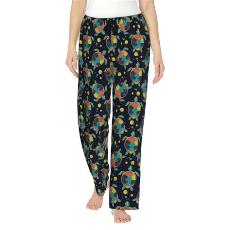 Balery Colorful Turtles Print Womens Pajama Pantsultra Lightweight