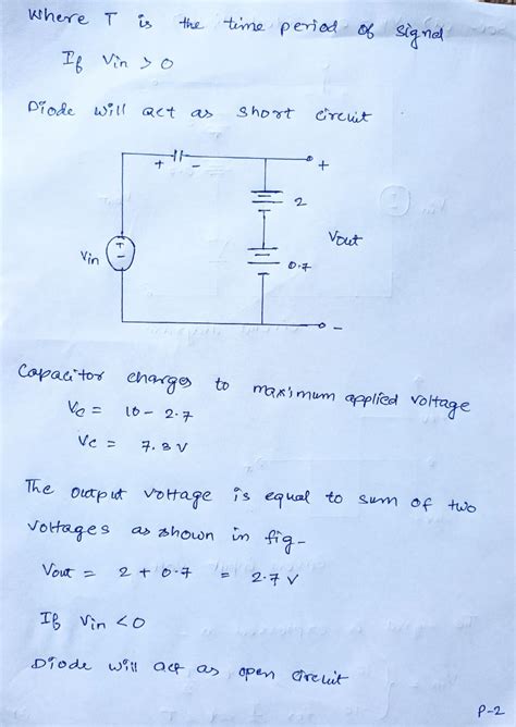 Solved Design A Diode Clamper To Generate A Steady State Output