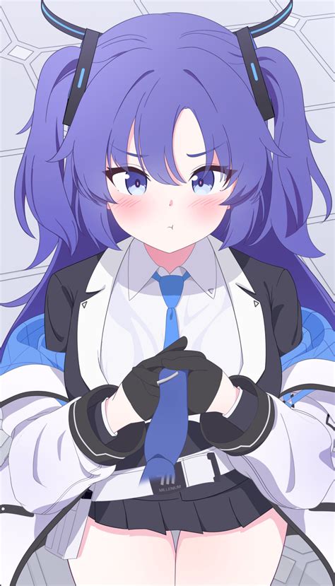 Safebooru 1girl T Absurdres Black Gloves Black Halo Black Jacket