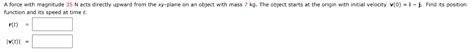 Solved A Force With Magnitude 35 N Acts Directly Upward From