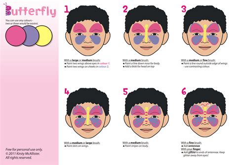 Printable Easy Face Painting Templates
