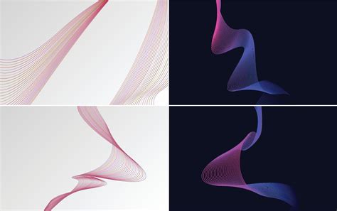 Modern Wave Curve Abstract Presentation Background Pack 18413745 Vector