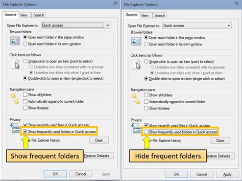 Windows Tutorials Hide Or Show Frequent Folders In Quick Access