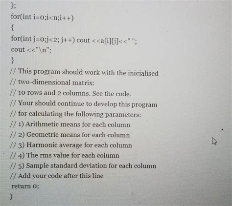 Solved For Int I 0 I Chegg Com