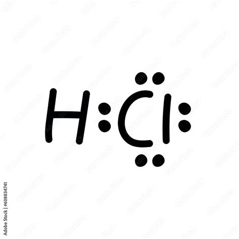 Lewis Electron Dot Structure For A Molecule Of Hydrogen Chloride Hcl Lewis Structure Resources