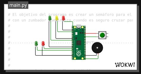 Semáforo con buzzer MicroPython Copy Wokwi ESP32 STM32 Arduino