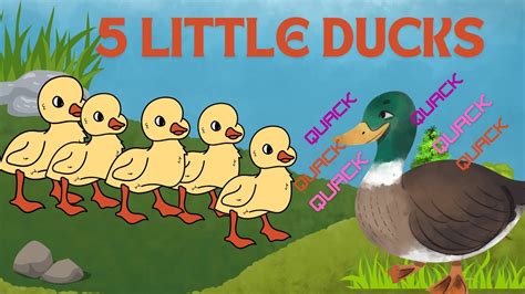 Counting Ducks Song Learn Numbers 1 5 Five Little Ducks Fun Ii