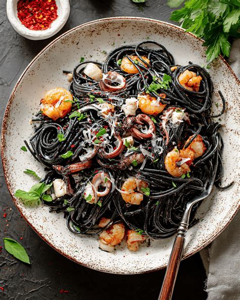 Squid Ink Spaghetti Is The Epitome Of Elegance On A Plate The Jet