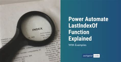 power automate lastindexof function explained