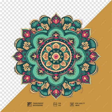 Mandala Without Background Hd Quality Premium Ai Generated Psd