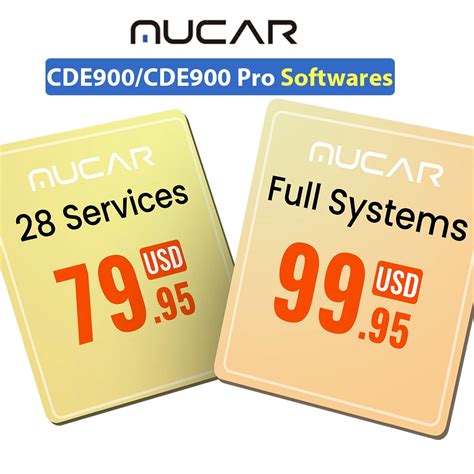 Mucar Cde900 Softwares, 4 Systems Diagnose Engine Transmission Brake ...