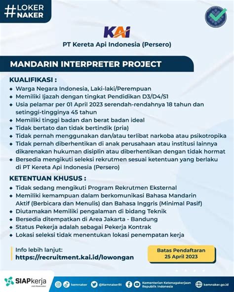 Mandarin Interpreter Project Pt Kereta Api Indonesia Persero Ika Um