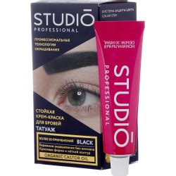 Отзыв о Краска для бровей и ресниц Studio Professional с эффектом ...