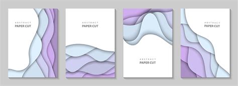 다채로운 종이 컷 파도 모양과 벡터 수직 전단지 3d 추상 종이 스타일 비즈니스 프리젠 테이션 전단지 포스터 인쇄 장식 카드