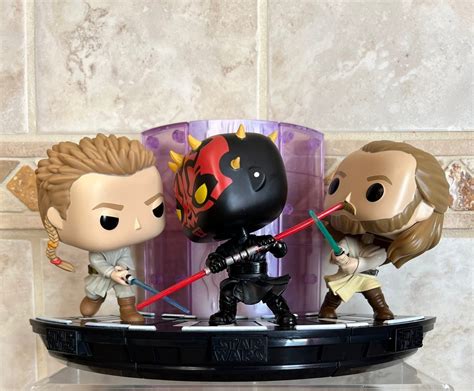 Набор из 3 фигурок Funko Pop Star Wars Duel Of The Fates Qui Gon Jinn