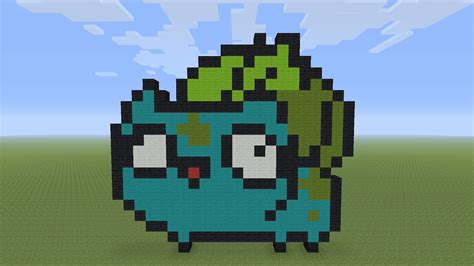 Minecraft Pixel Art Pokemon Bulbasaur