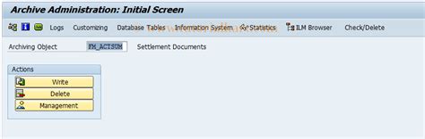 Fmar At Sap Tcode Archive Totals Records For Cmmt Actual
