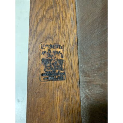Limbert Antique Mission Oak Arts And Crafts Desk Or Library Table Circa