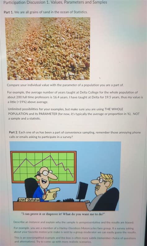 Solved Participation Discussion 1 Values Parameters And
